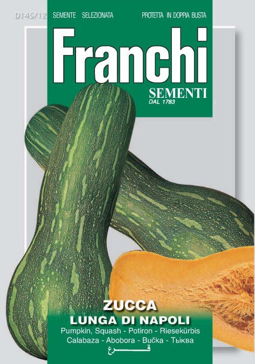 Squash- Zucca Lunga Di Napoli (DBO 145-12) :: Italian Garden Seeds